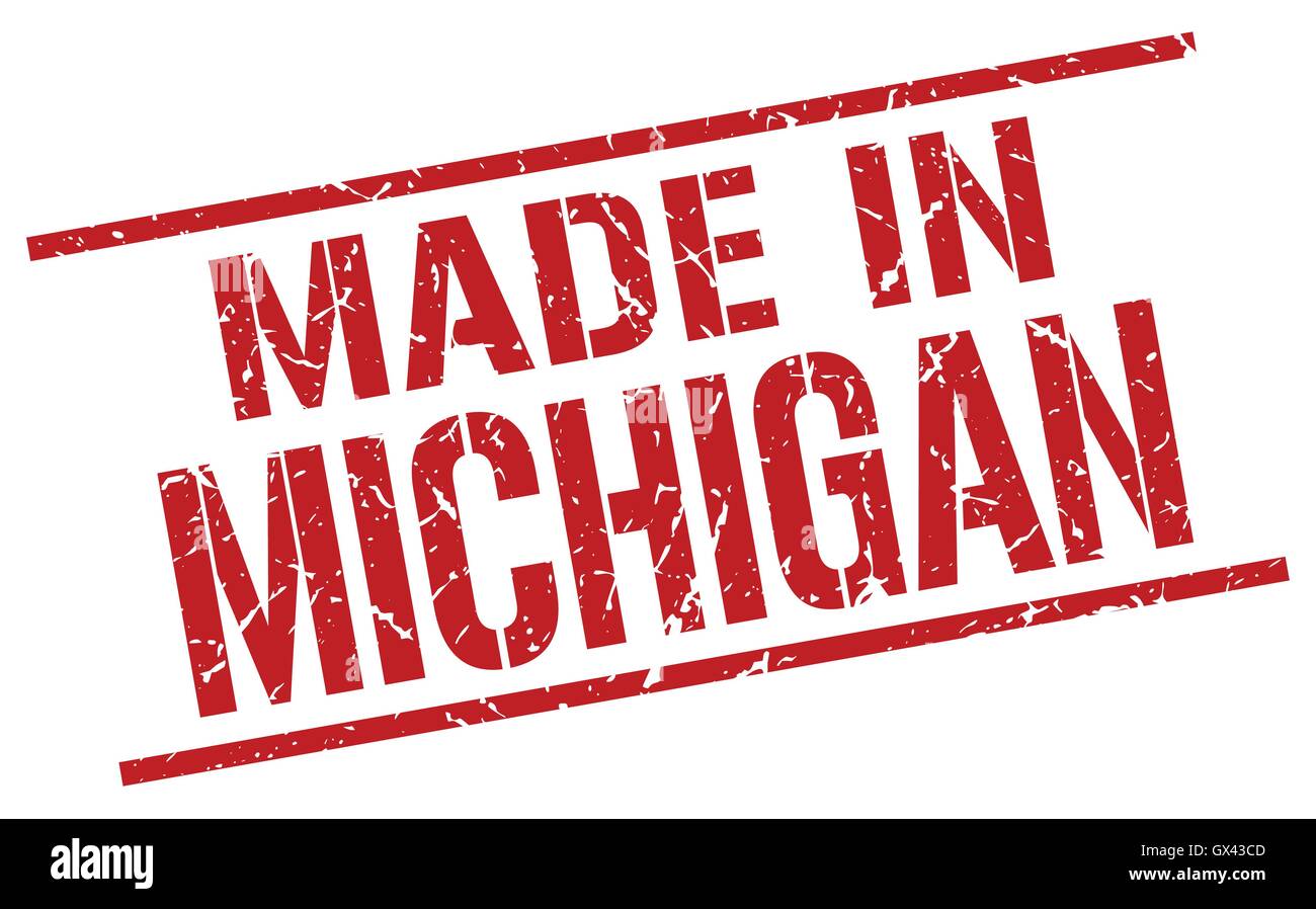 made in Michigan stamp Stock Vector Image & Art - Alamy