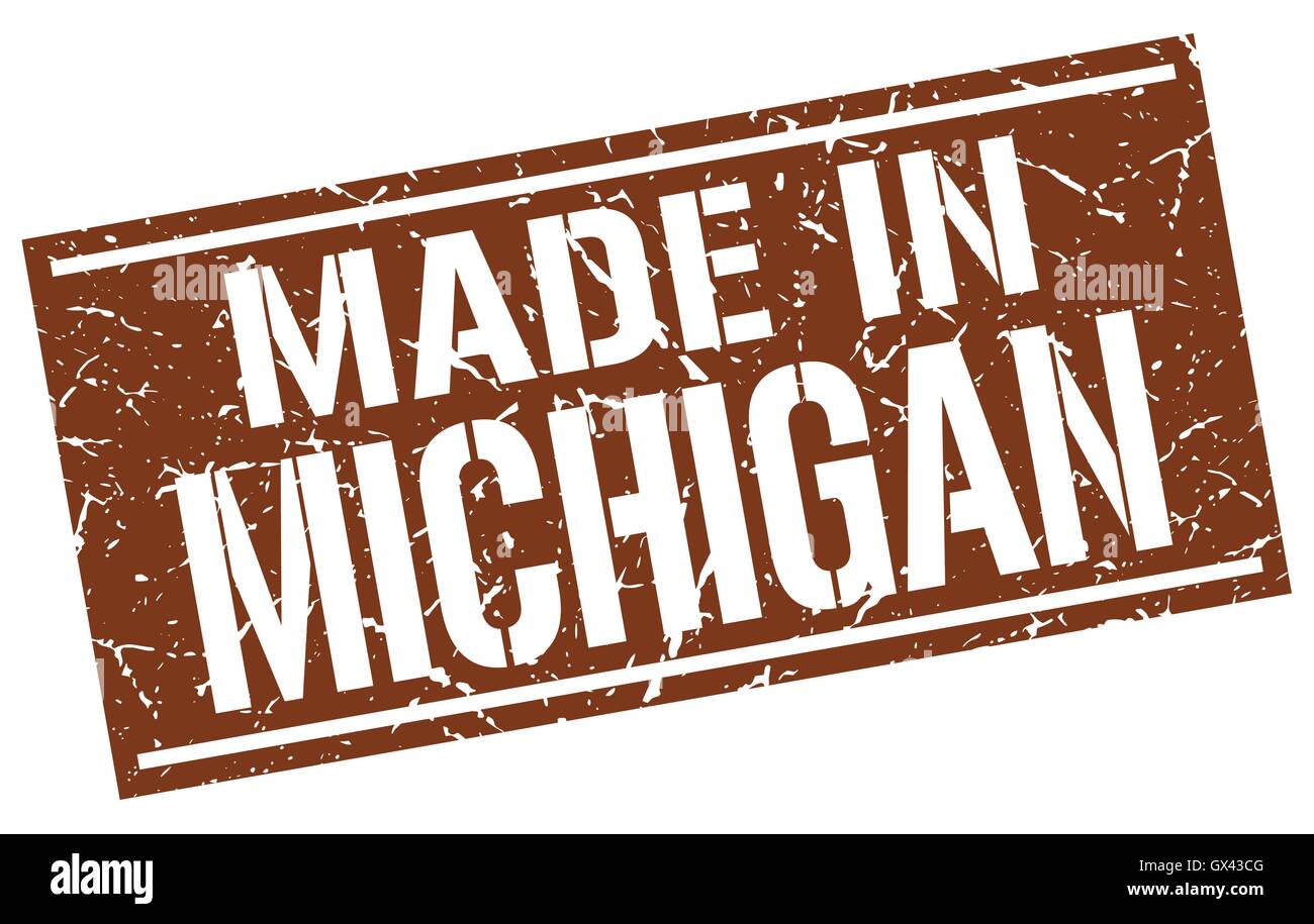 made in Michigan stamp Stock Vector Image & Art - Alamy