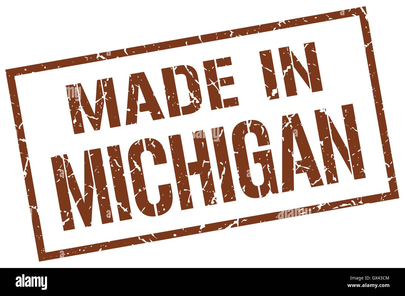 made in Michigan stamp Stock Vector Image & Art - Alamy