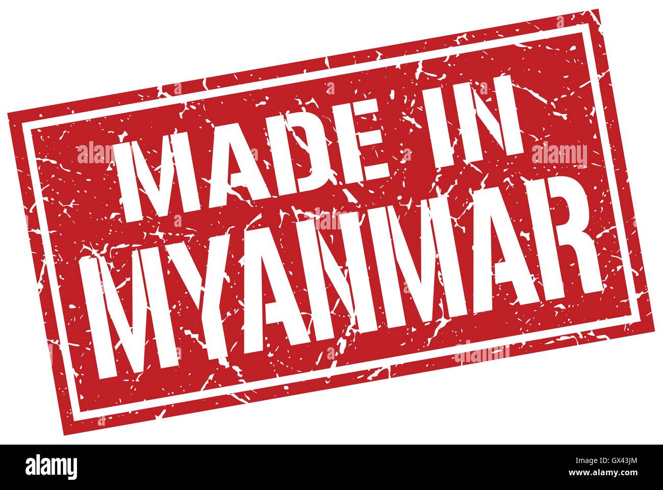 made in Myanmar stamp Stock Vector Image & Art - Alamy
