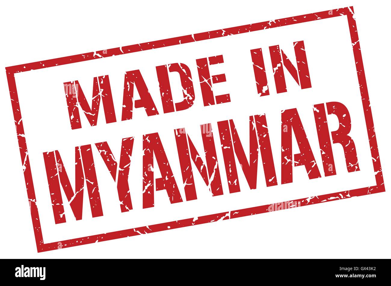 made in Myanmar stamp Stock Vector Image & Art - Alamy