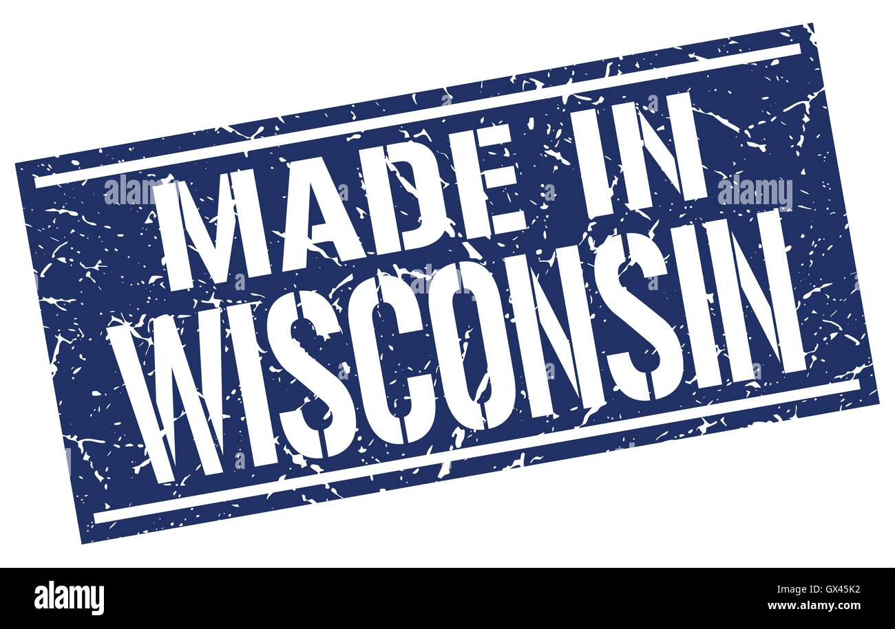 made in Wisconsin stamp Stock Vector Image & Art - Alamy