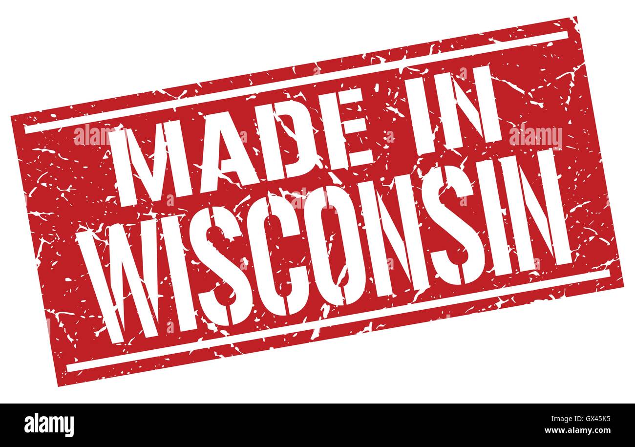 made in Wisconsin stamp Stock Vector Image & Art - Alamy