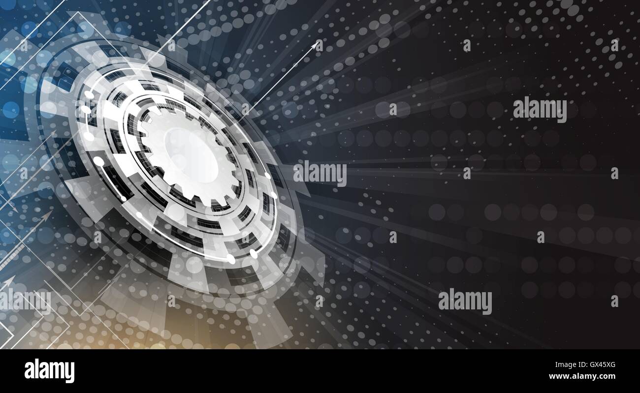 Future abstract digital matrix concept network technology background ...