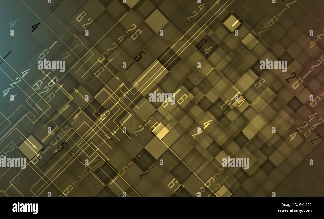 Data Grunge protection technology vector background. Retro futuristic ...