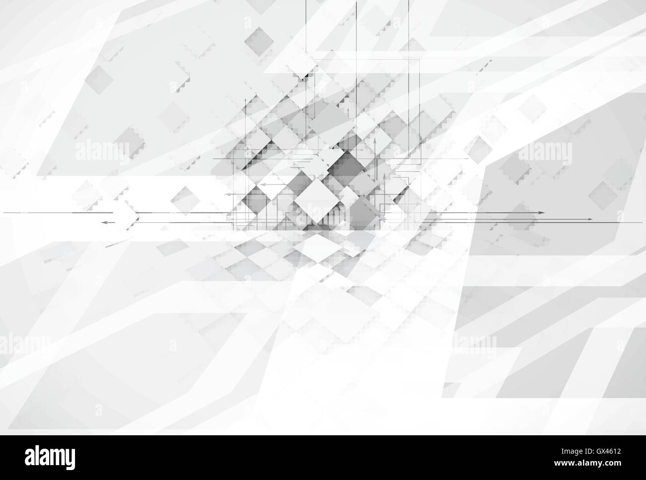 Light Gray futuristic abstract geometric cube background for technology ...