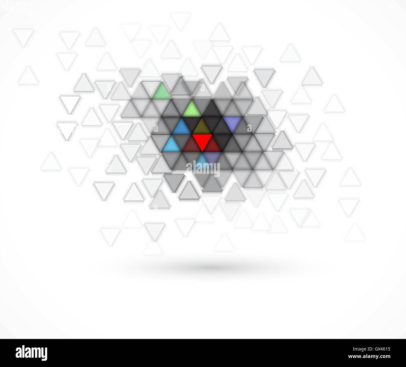 abstract structure circuit computer triangle technology business ...