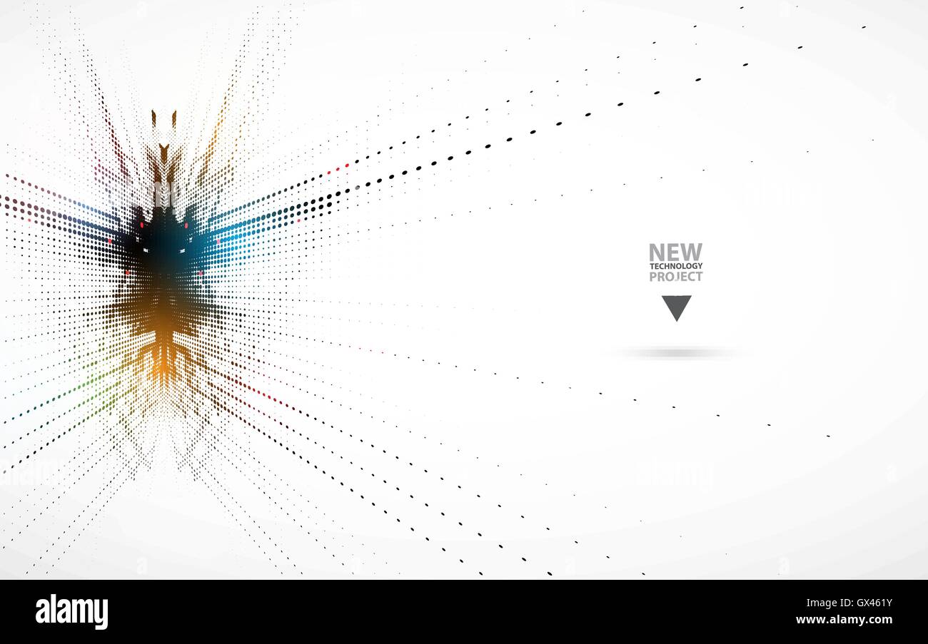 abstract futuristic fade computer technology business background Stock ...