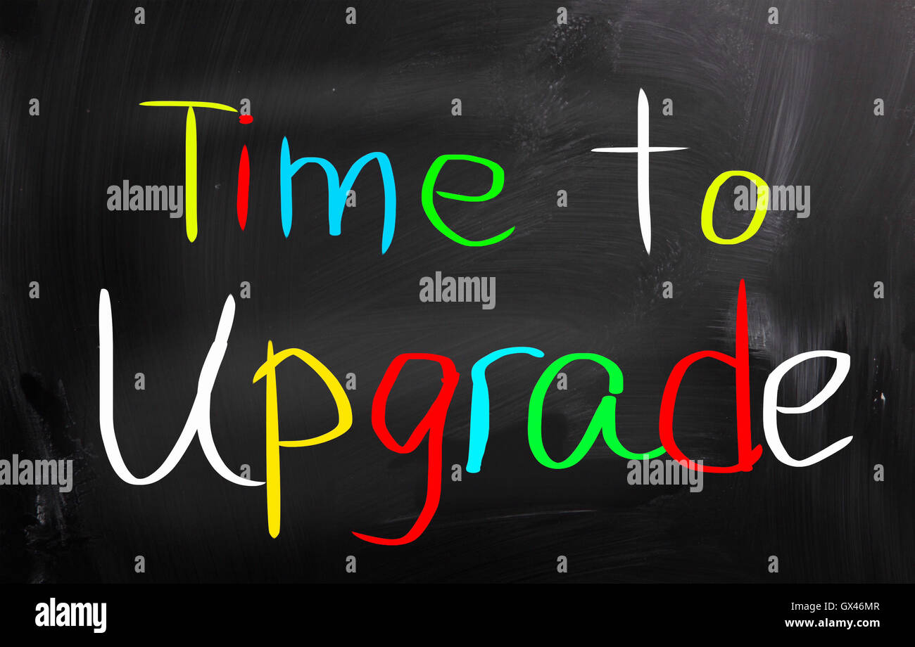 Time To Upgrade Concept Stock Photo - Alamy