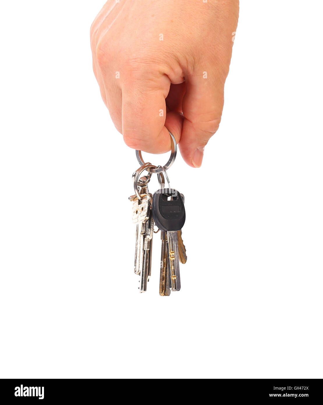 Hand with keys Stock Photo - Alamy