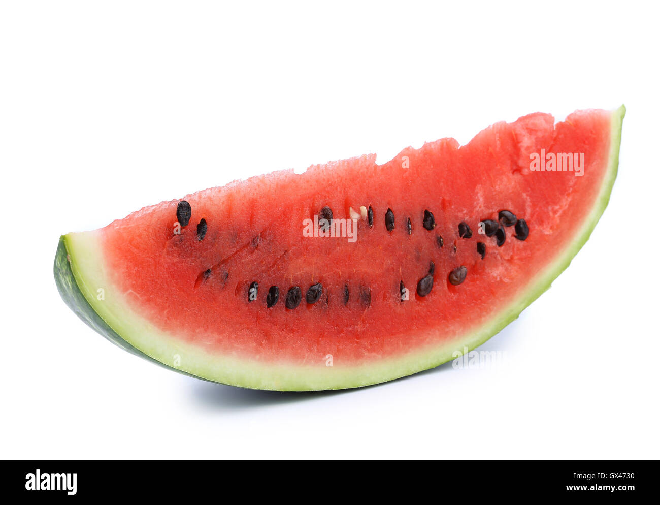 Watermelon slice isolated on white background Stock Photo - Alamy