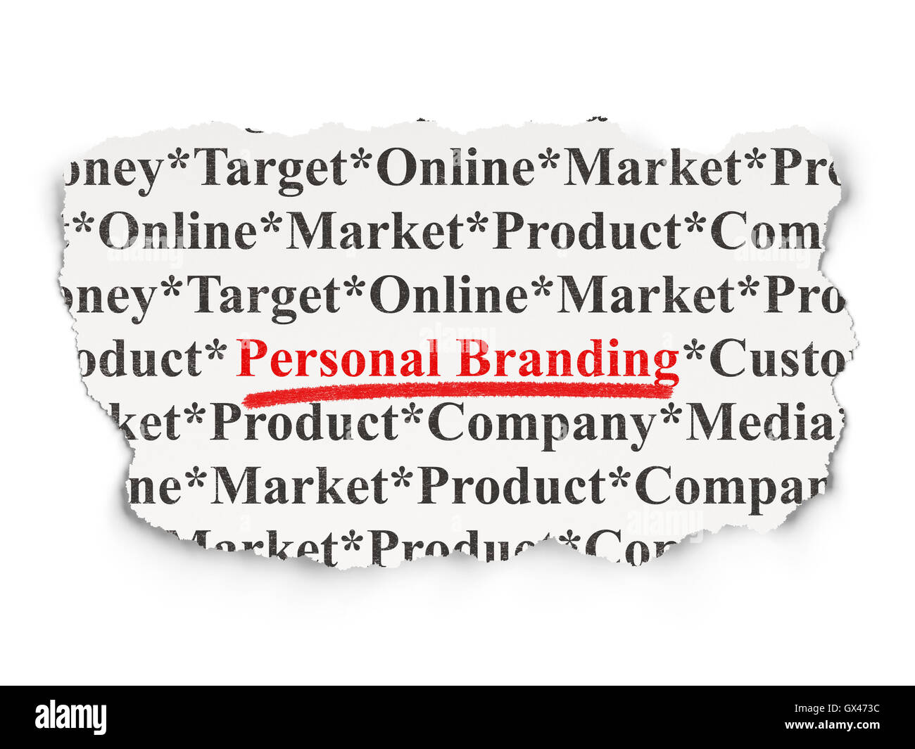 Advertising concept personal branding Cut Out Stock Images & Pictures ...