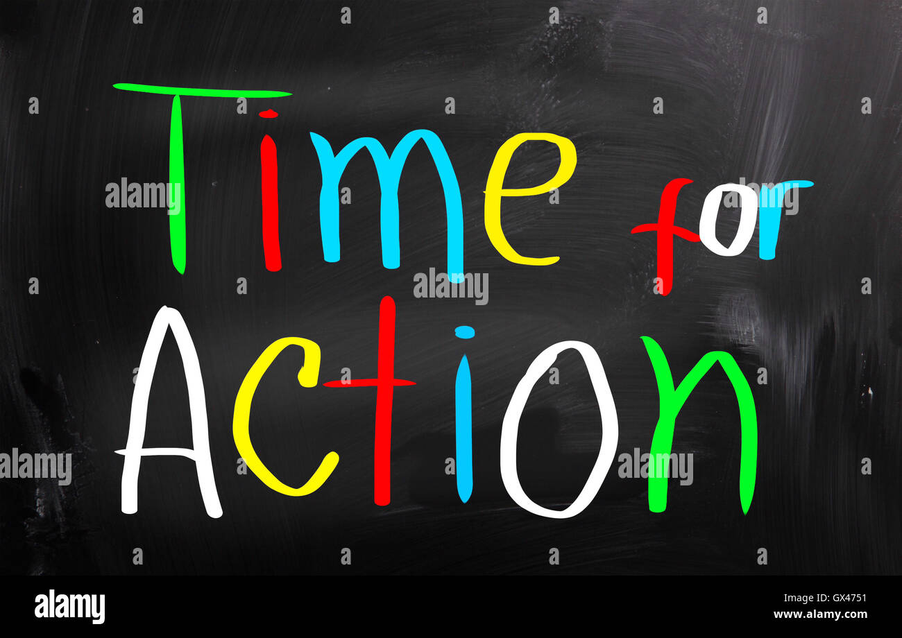 Time For Action Concept Stock Photo - Alamy