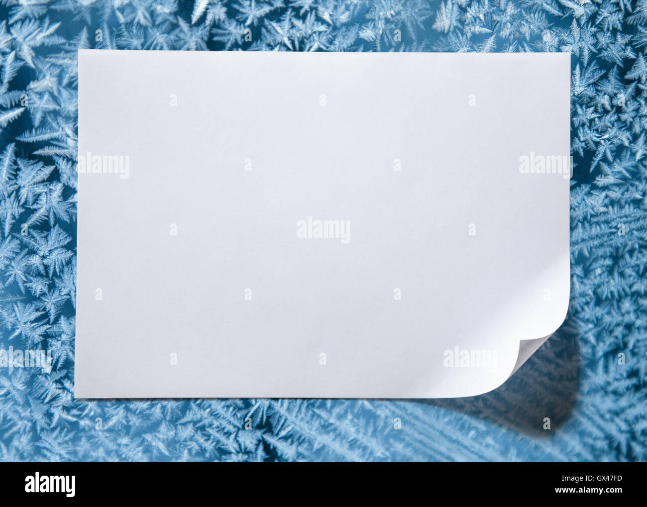Blank sheet of paper as white background Stock Photo - Alamy