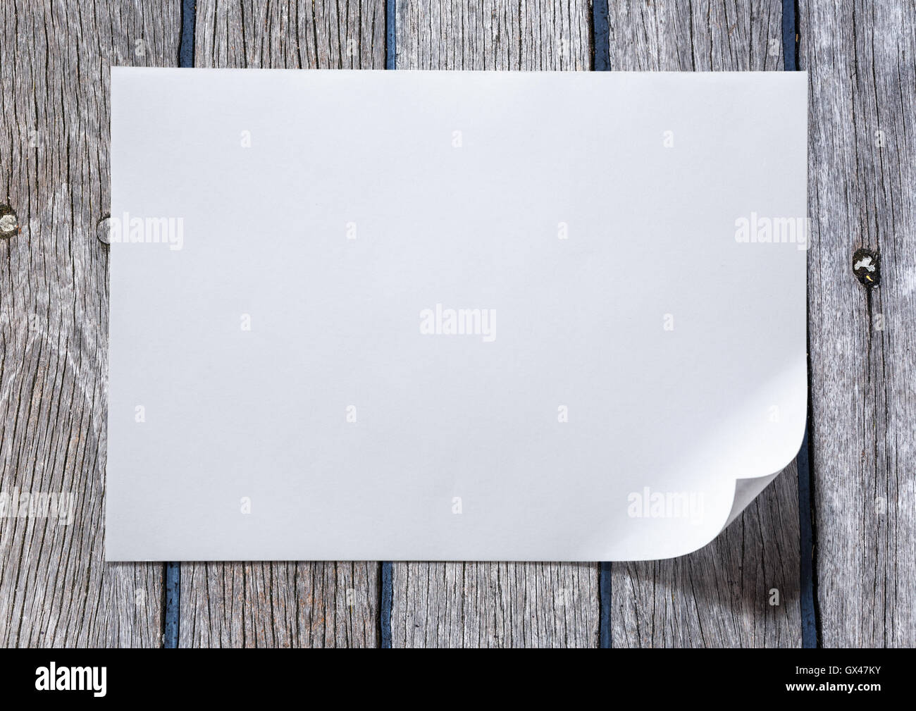 Blank sheet of paper as white background Stock Photo - Alamy