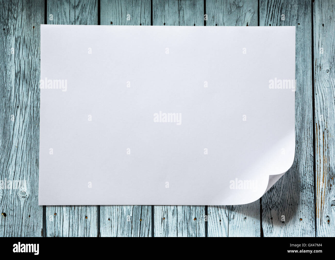Blank sheet of paper as white background Stock Photo - Alamy