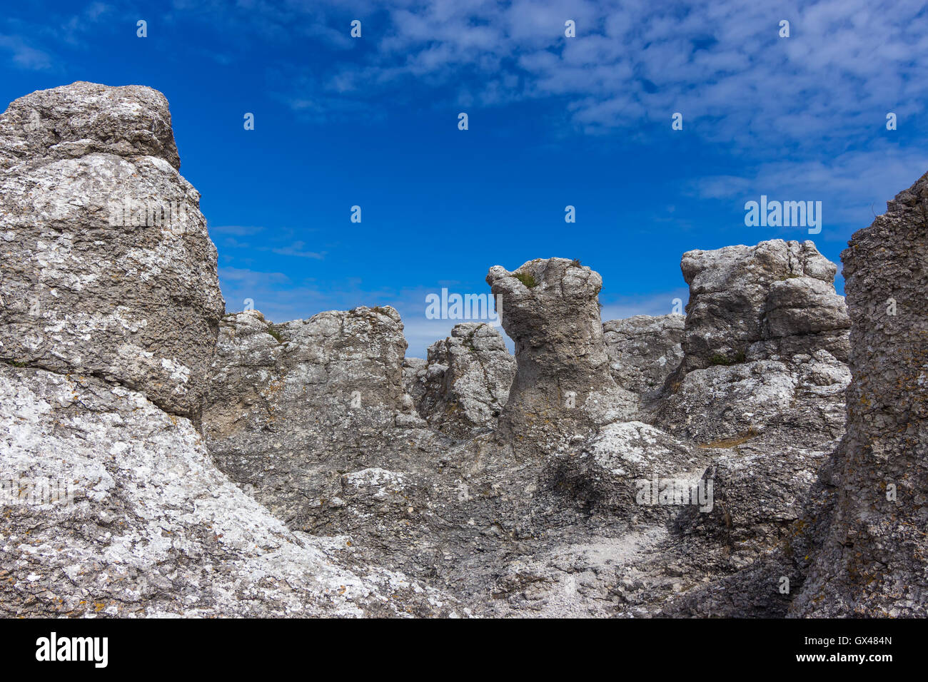 Rock formations on the Swedish coastline Stock Photo - Alamy