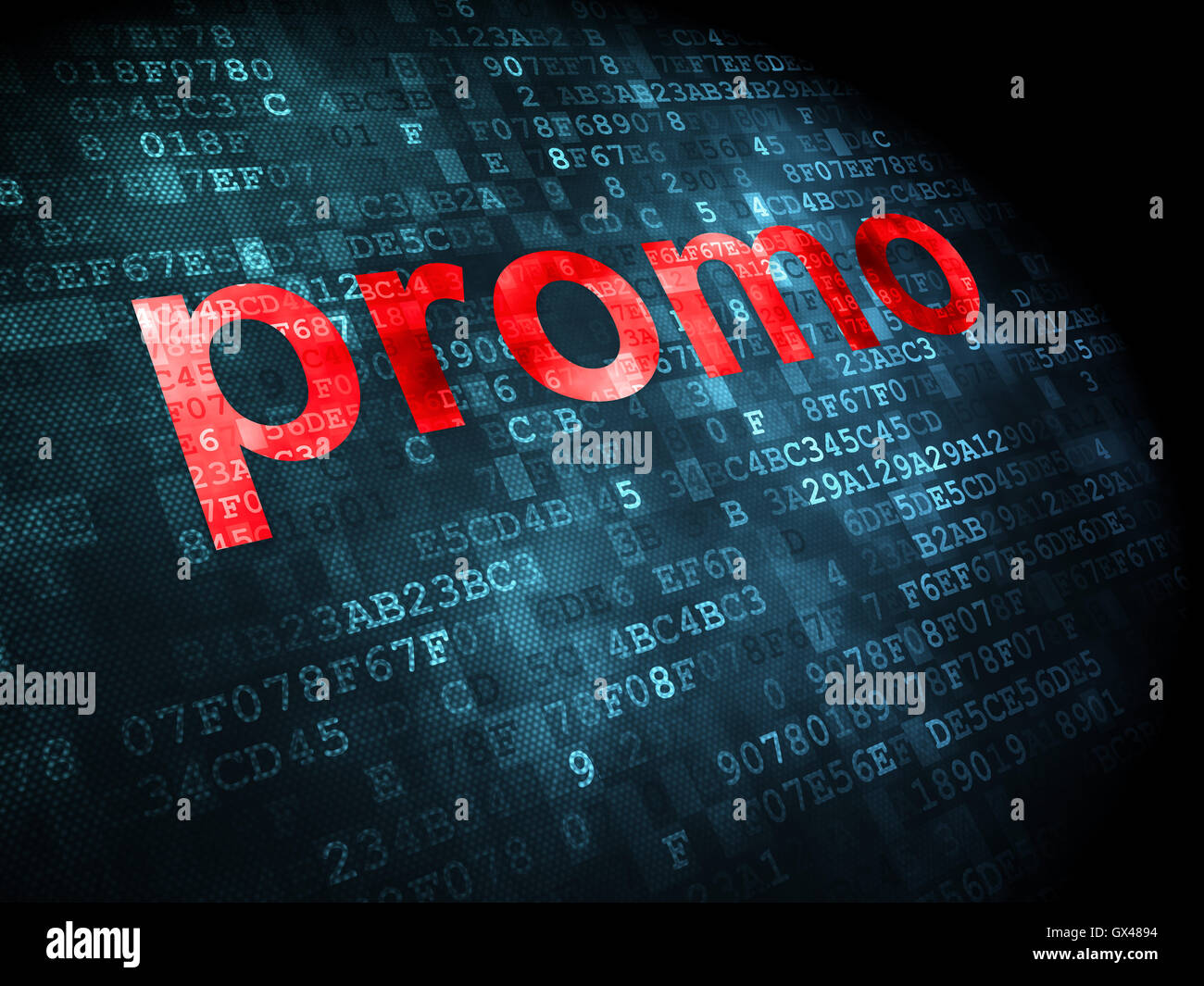 Marketing concept: Promo on digital background Stock Photo - Alamy