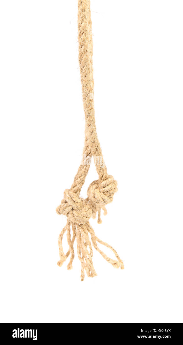 Knot on ropes Stock Photo - Alamy