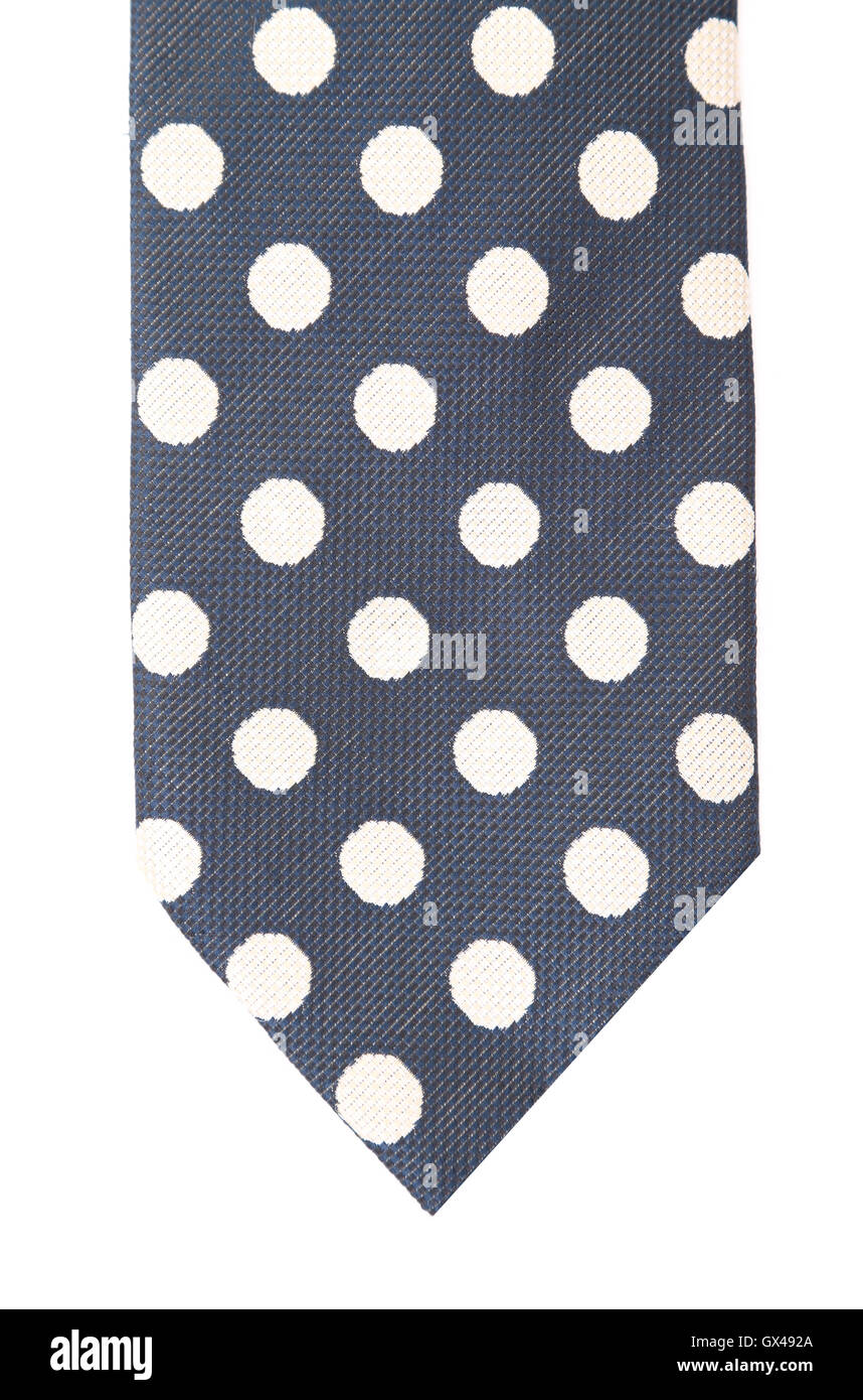 Polka dot necktie. Vertical. Close up Stock Photo - Alamy