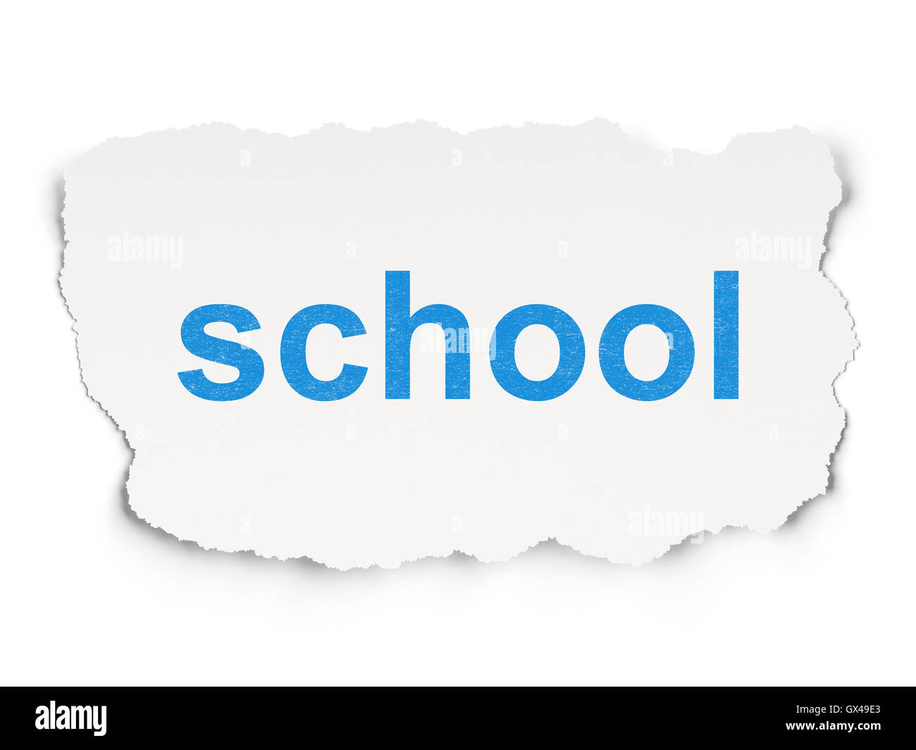 Education concept: School on Paper background Stock Photo - Alamy