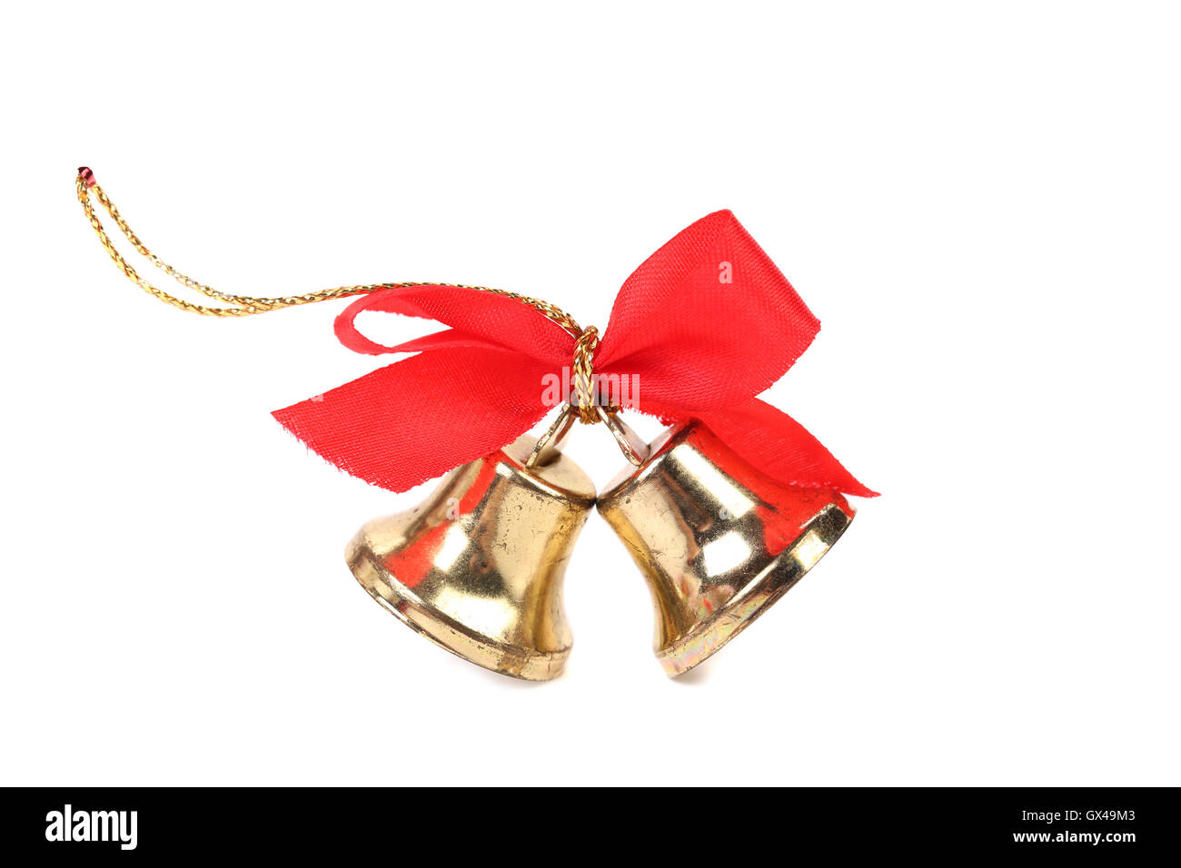 Christmas Bells and bow Stock Photo - Alamy