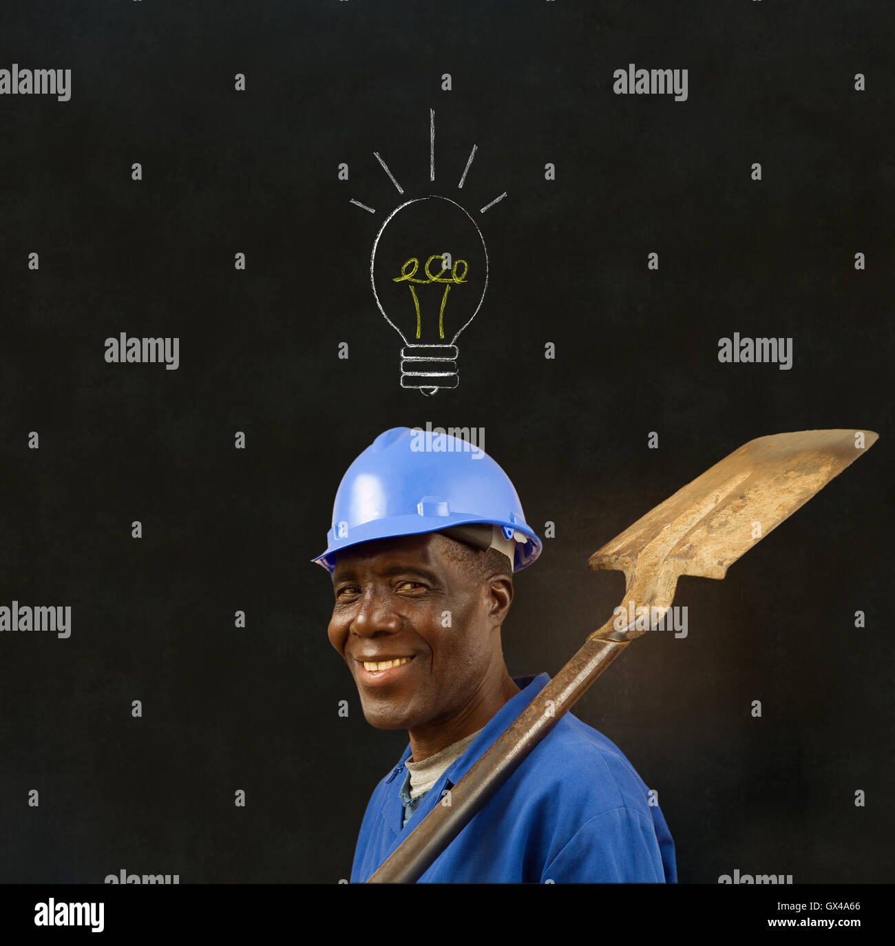 Worker black man job hi-res stock photography and images - Alamy