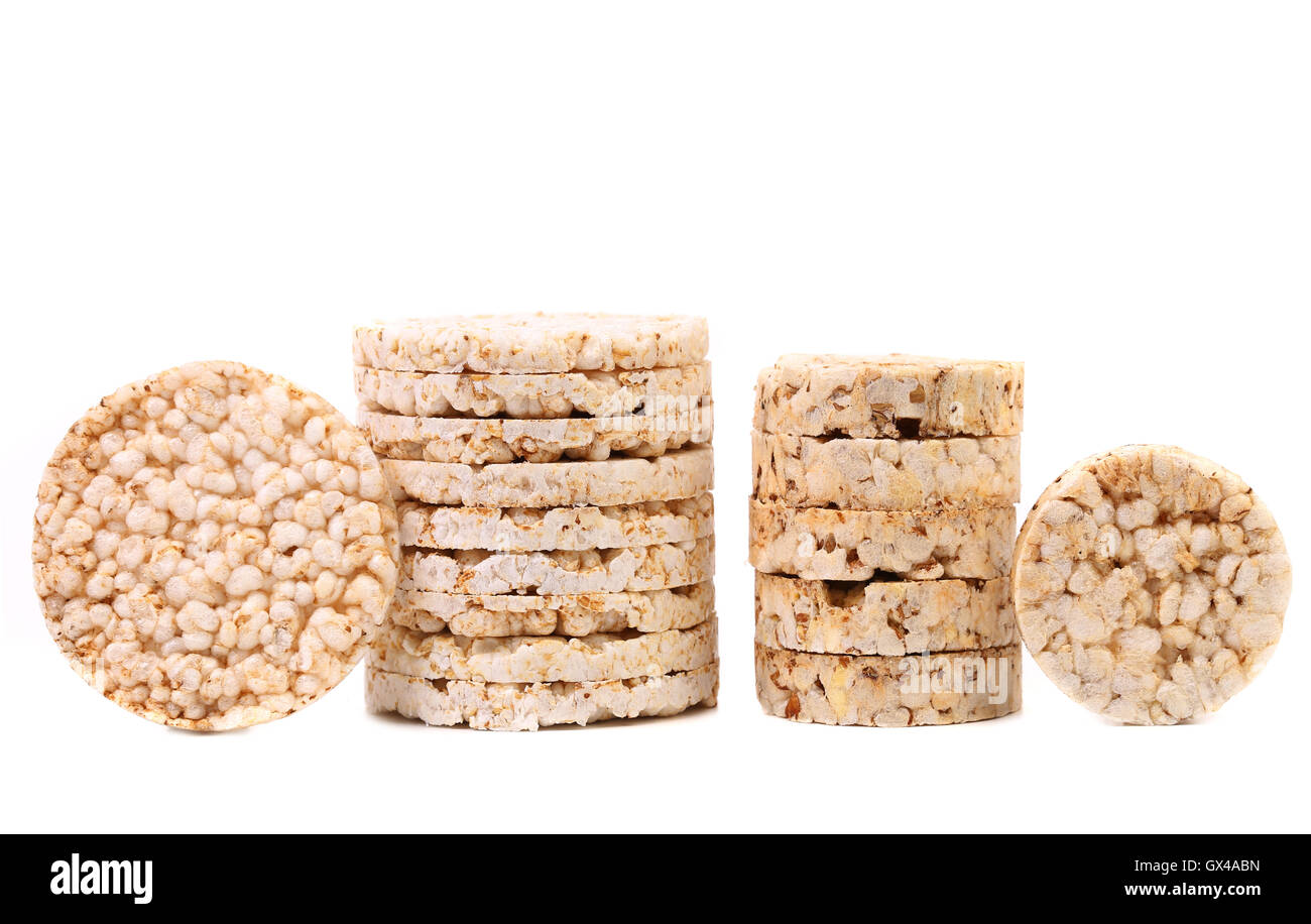 Stacks of rice cakes Stock Photo - Alamy