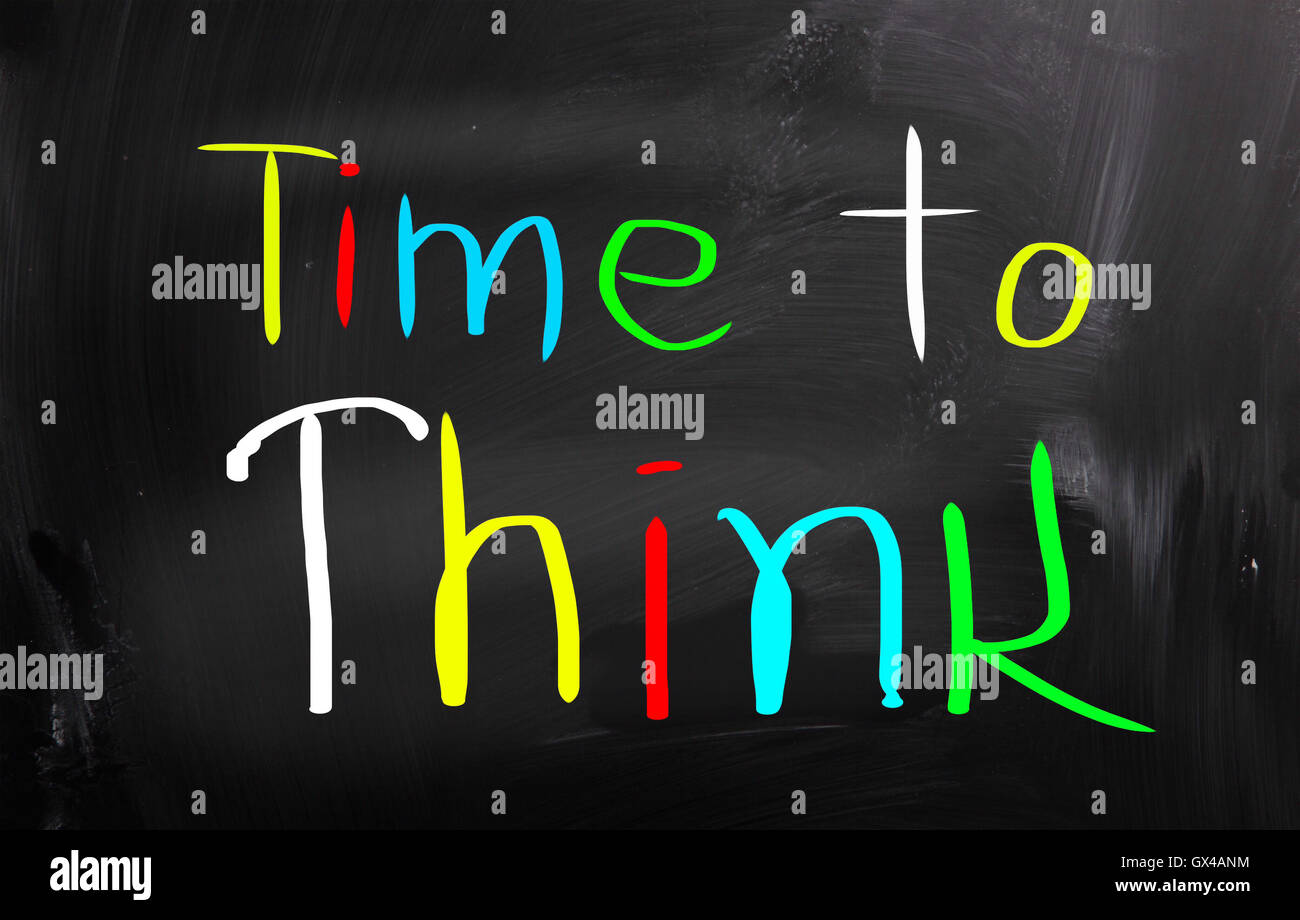 Time To Think Concept Stock Photo - Alamy