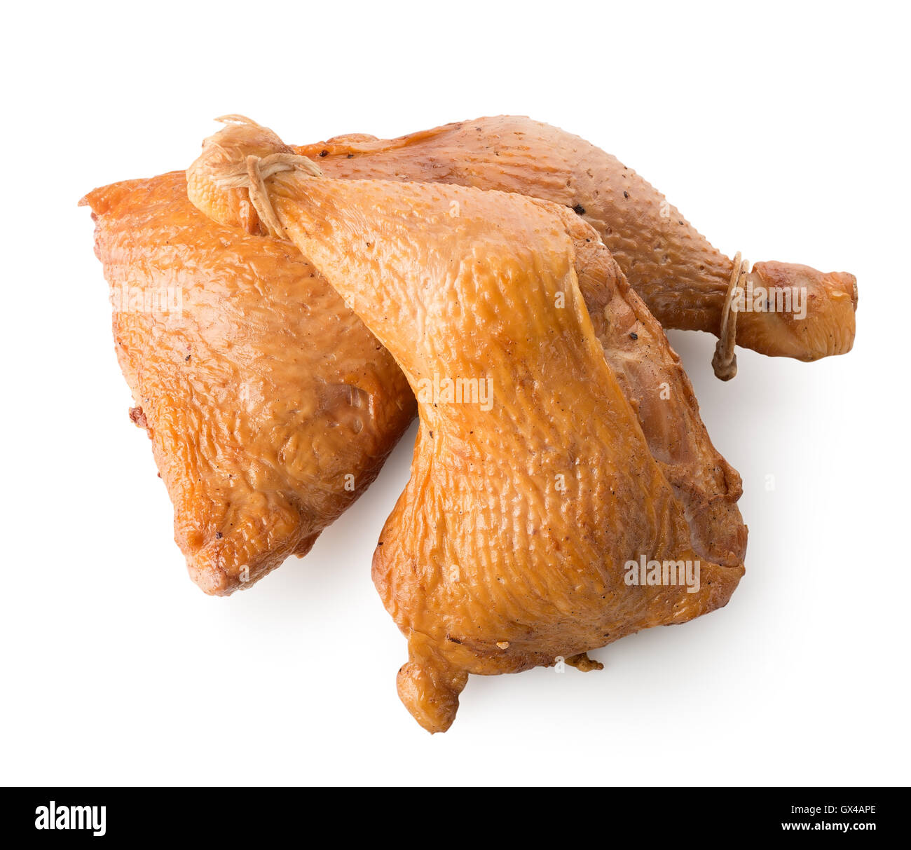 Two smoked chicken legs Stock Photo - Alamy