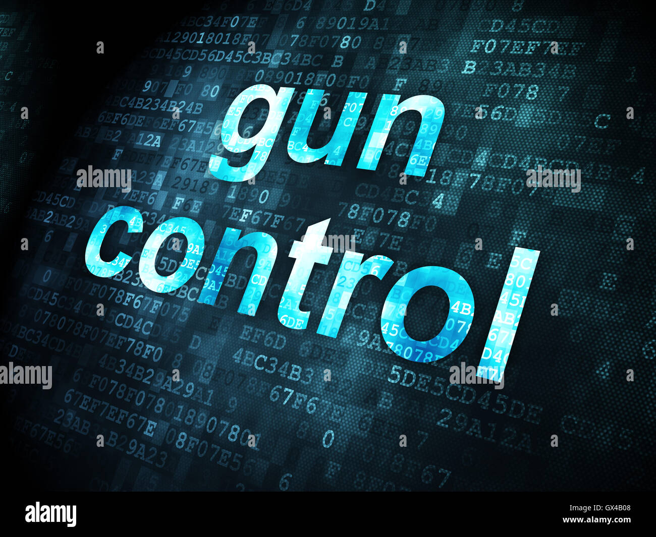 Privacy concept: Gun Control on digital background Stock Photo - Alamy