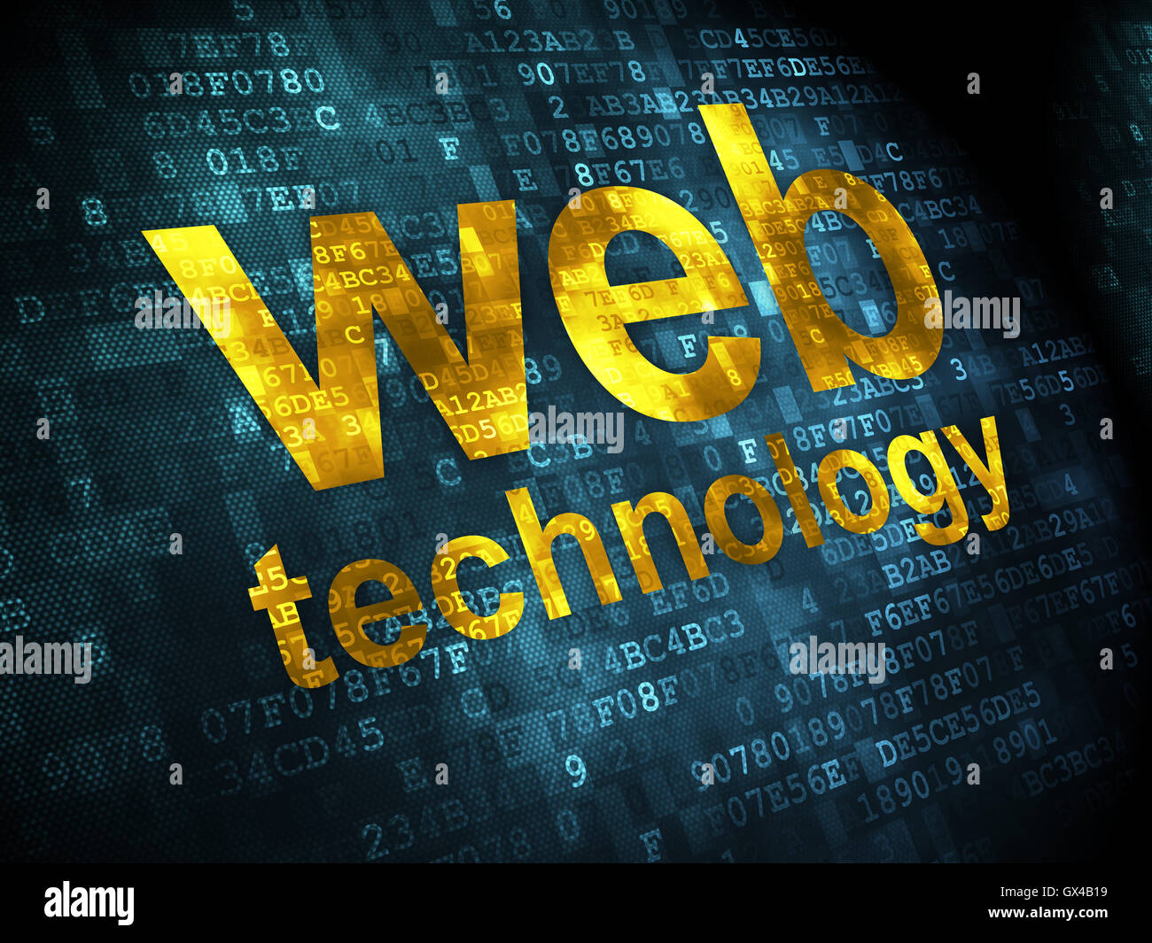 SEO web design concept: Web Technology on digital background Stock ...