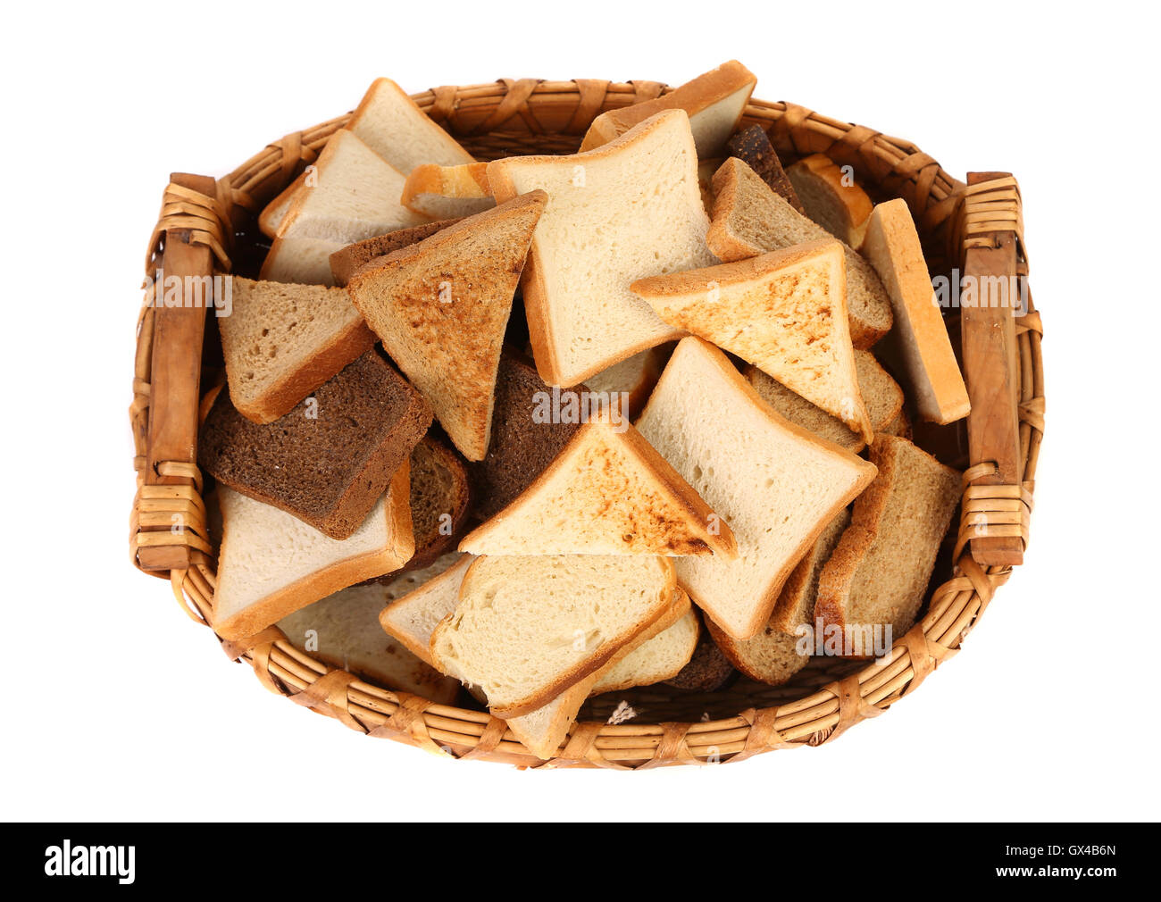 Full basket of different sliced ??bread Stock Photo - Alamy
