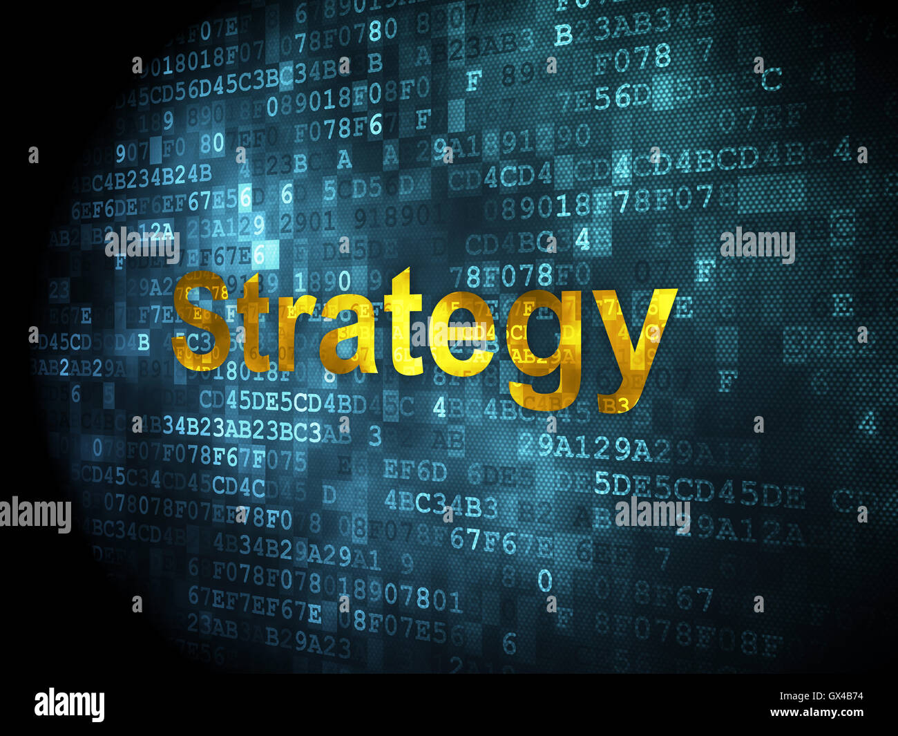 Business concept: Strategy on digital background Stock Photo - Alamy