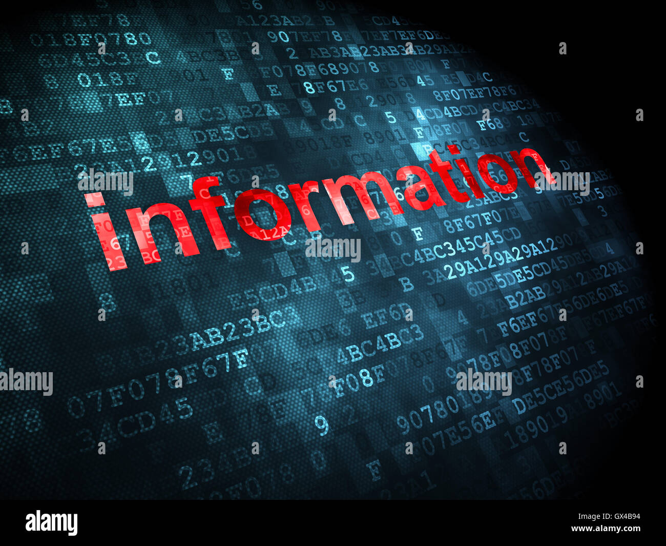Information concept: Information on digital background Stock Photo - Alamy