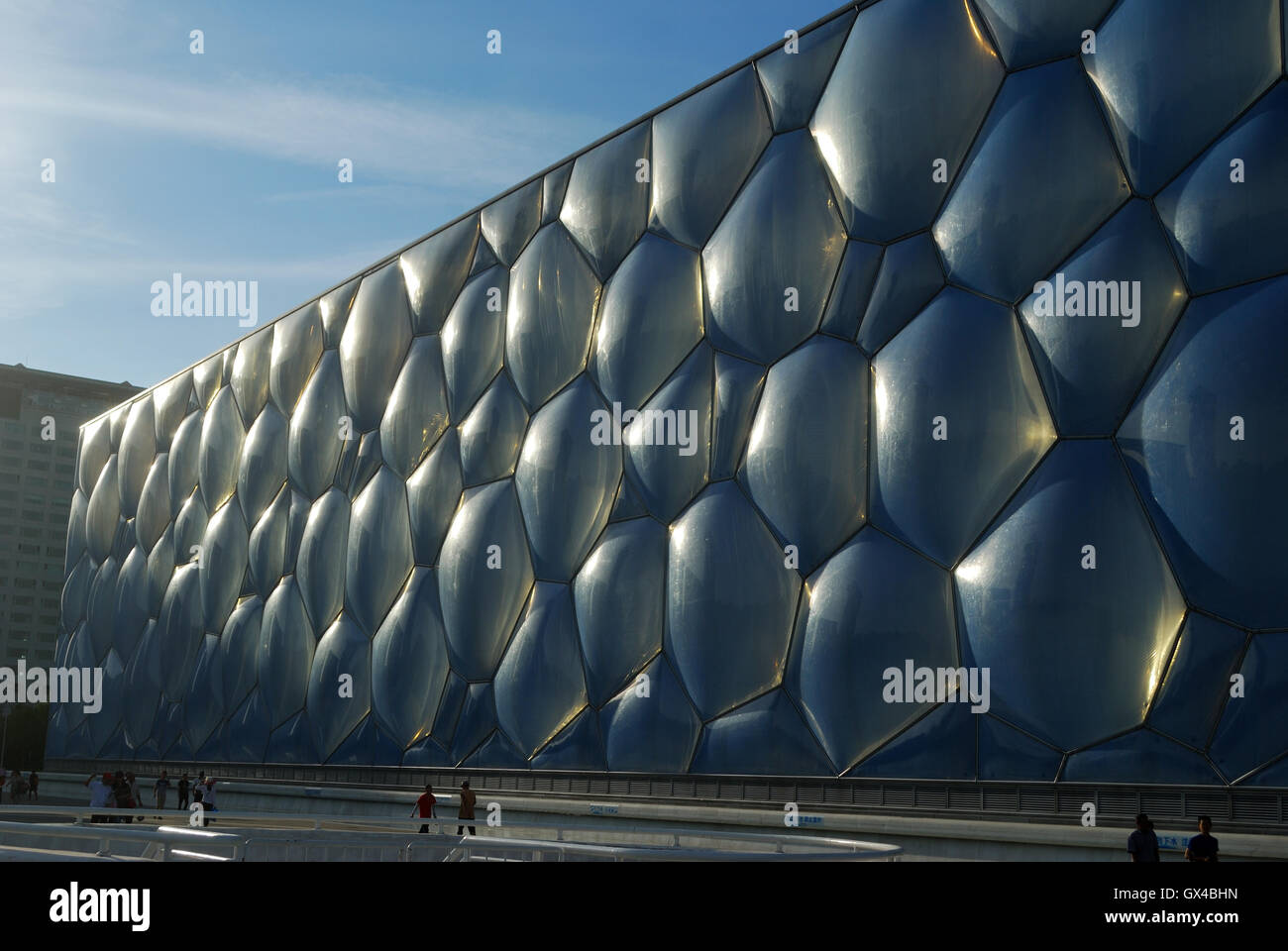 wall of swimming pool stadium in beijing olympics,china Stock Photo - Alamy