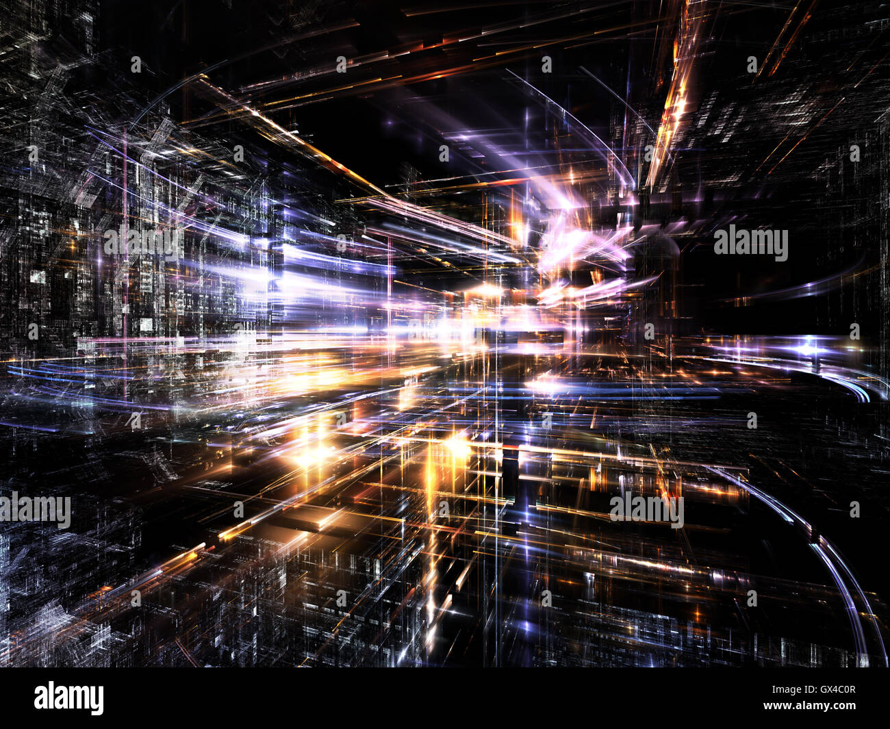 Fractal World Visualization Stock Photo - Alamy