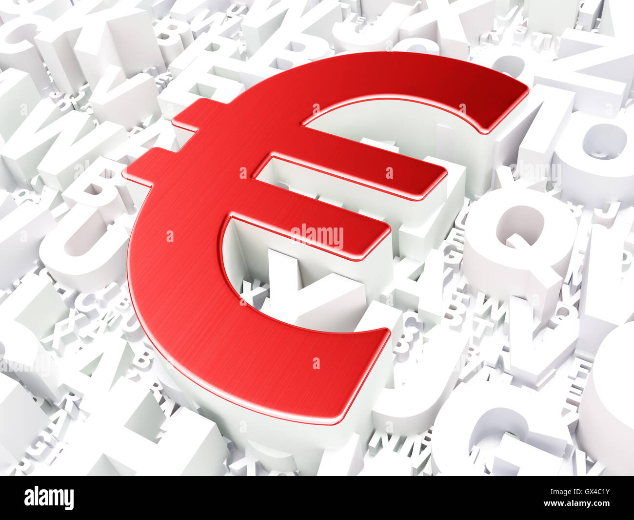 Currency concept: Euro on alphabet background Stock Photo - Alamy