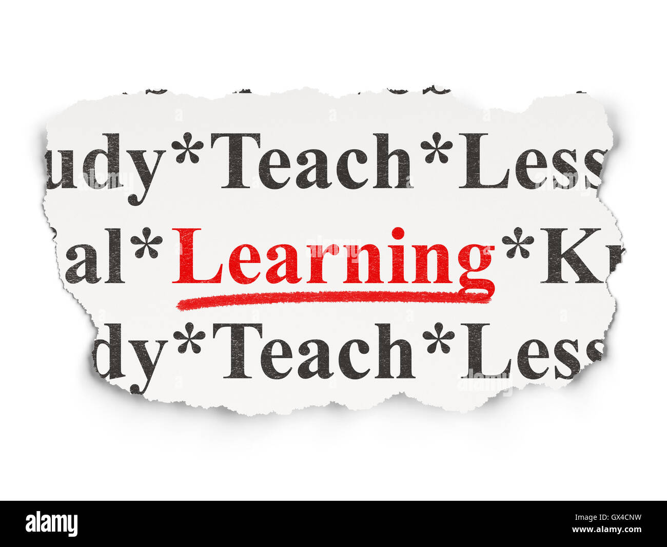 Education concept: Learning on Paper background Stock Photo - Alamy