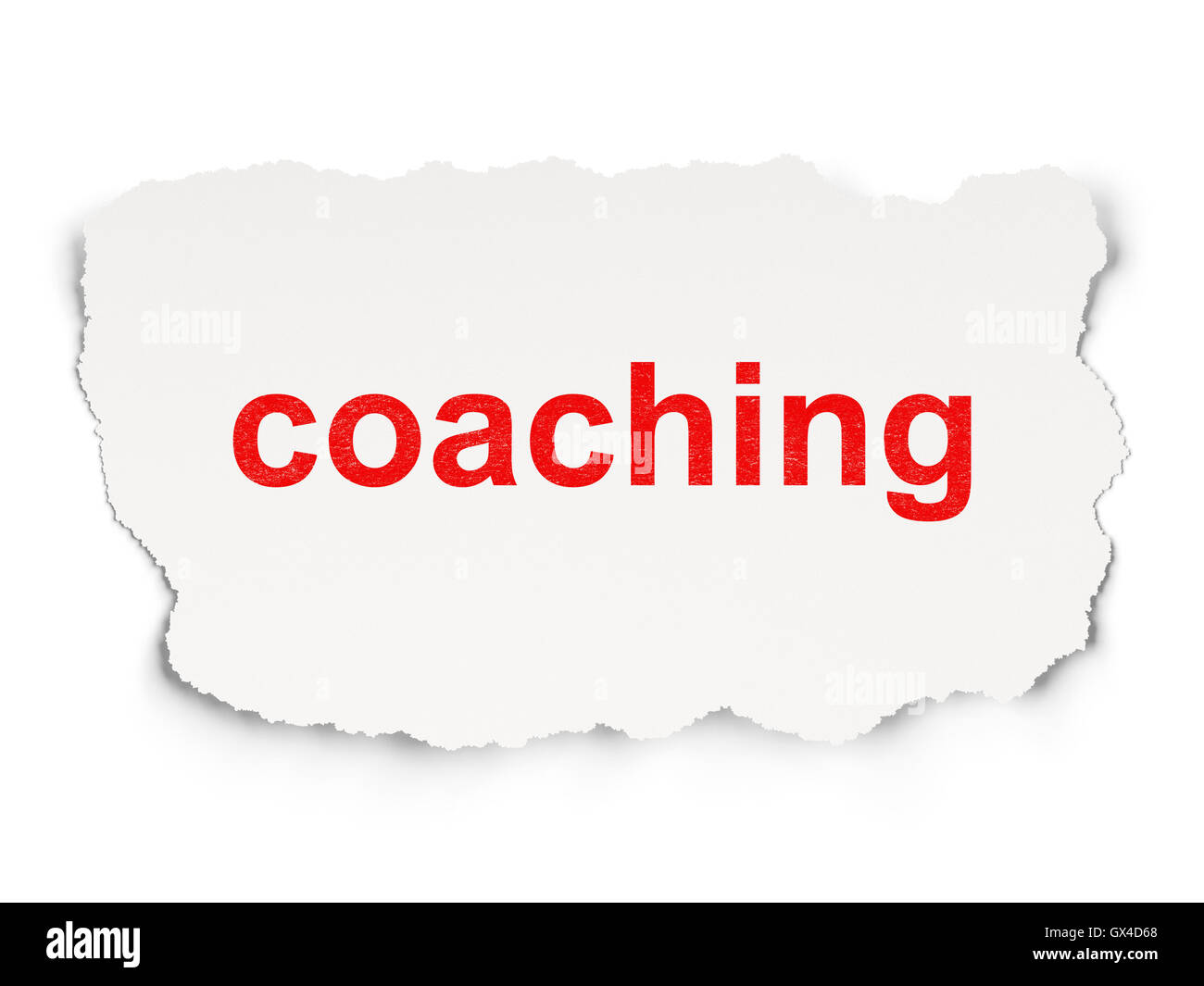 Education concept: Coaching on Paper background Stock Photo - Alamy