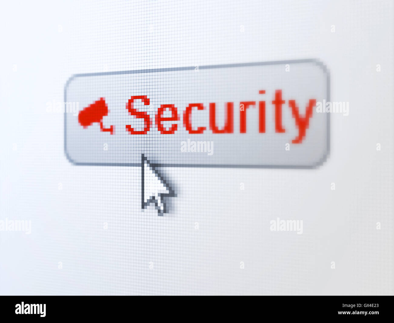Security concept: Security and Cctv Camera on digital button bac Stock ...