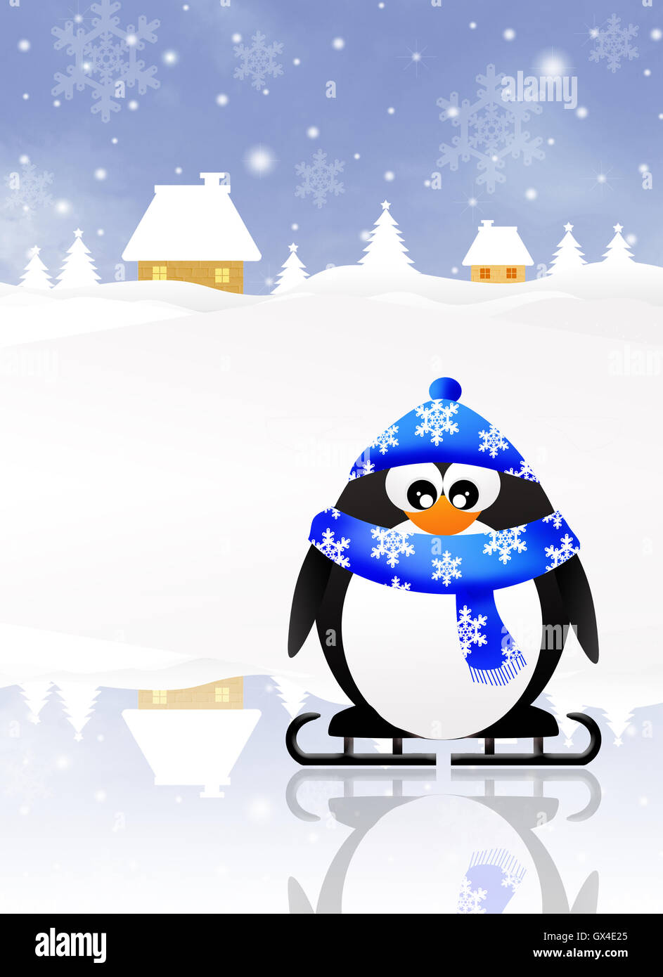 Ice skating penguins hi-res stock photography and images - Alamy