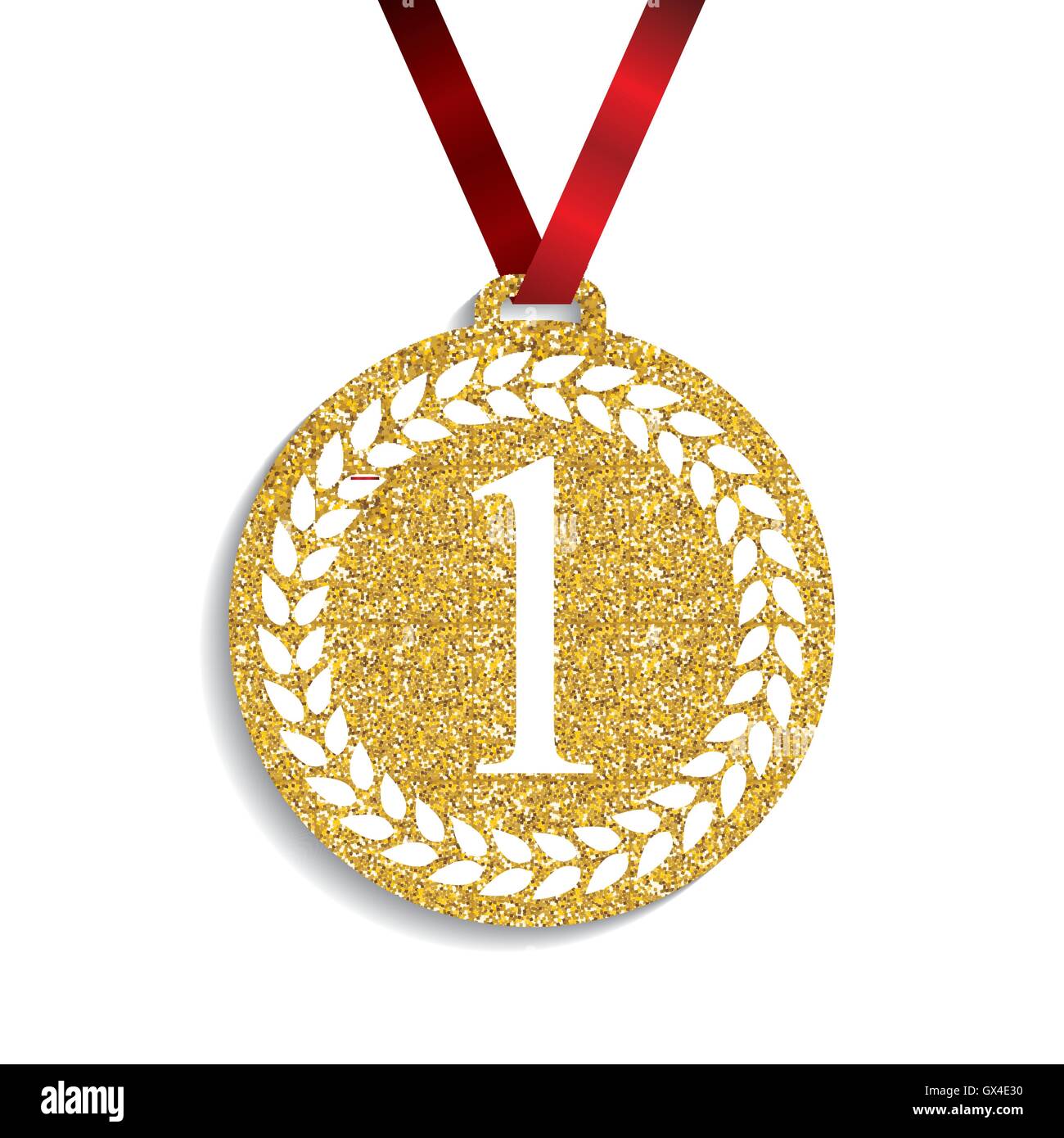 Art Golden Medal Icon Sign First Place. Vector Illustration Stock ...