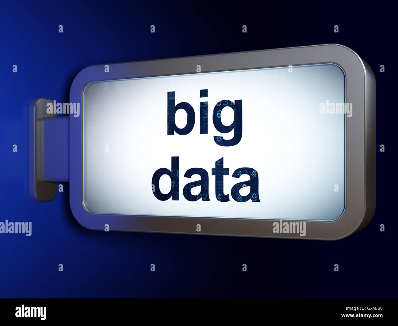 Data concept: Big Data on billboard background Stock Photo - Alamy