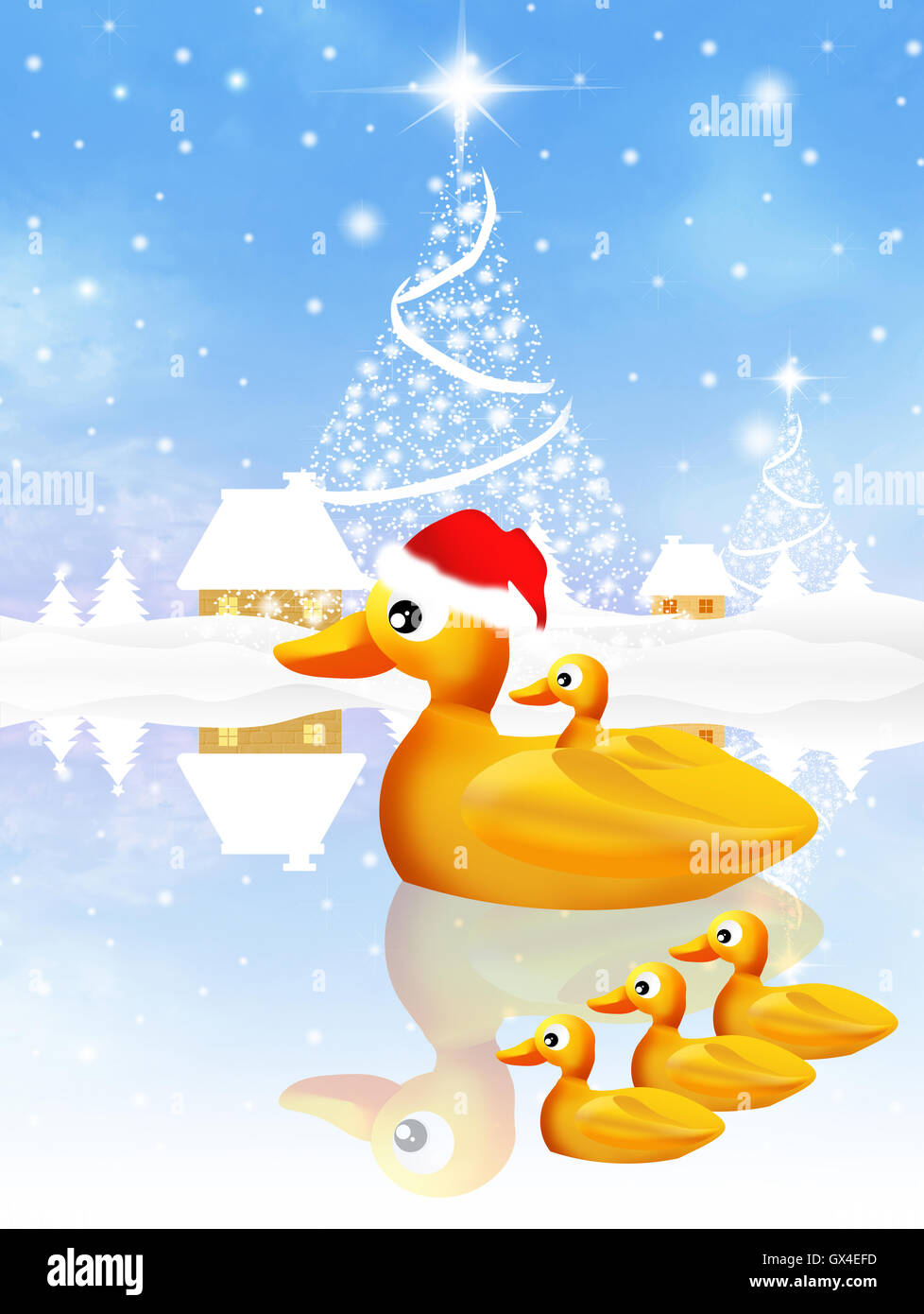 family of ducks Stock Photo - Alamy