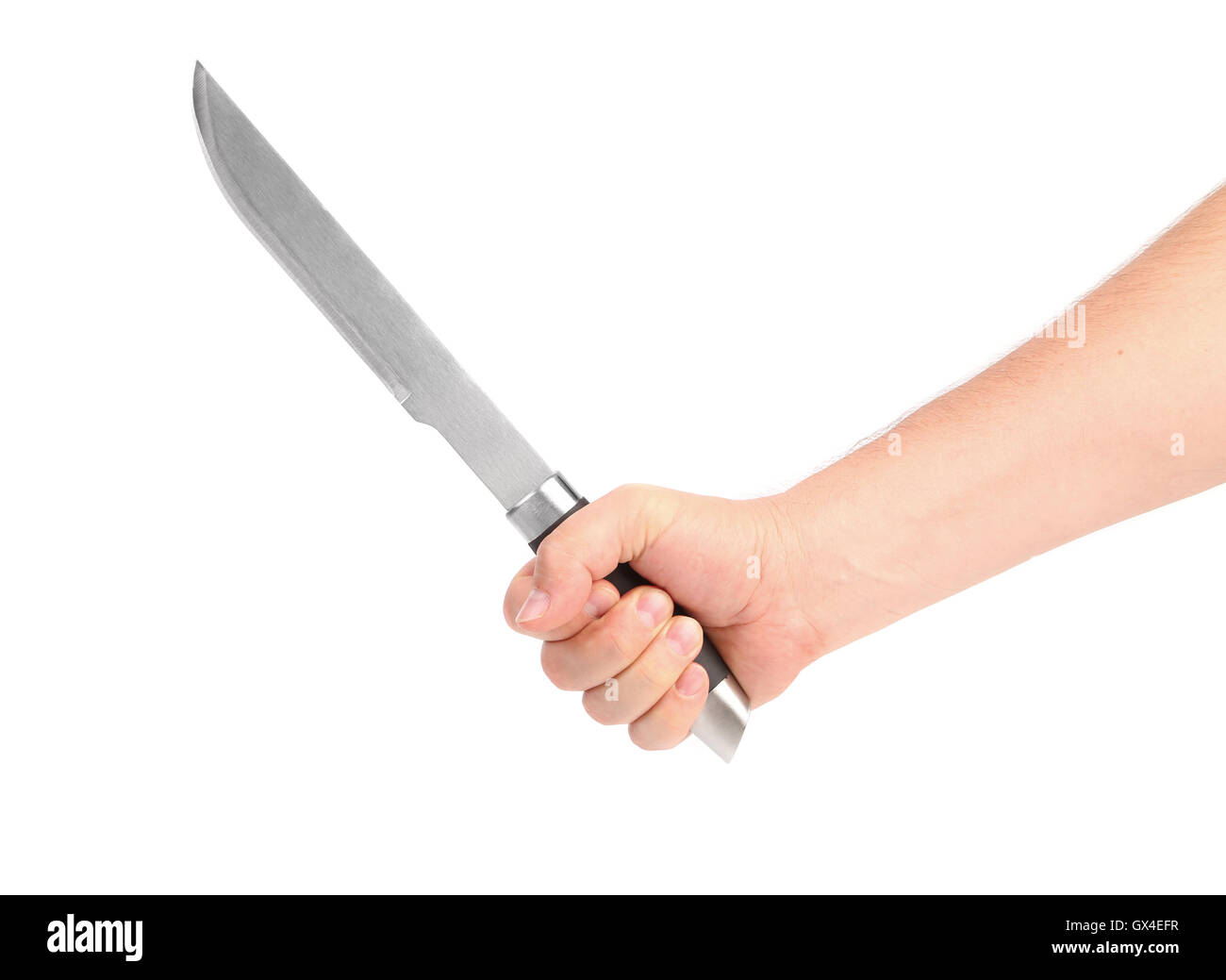 Woman big knife in hand hi-res stock photography and images - Alamy