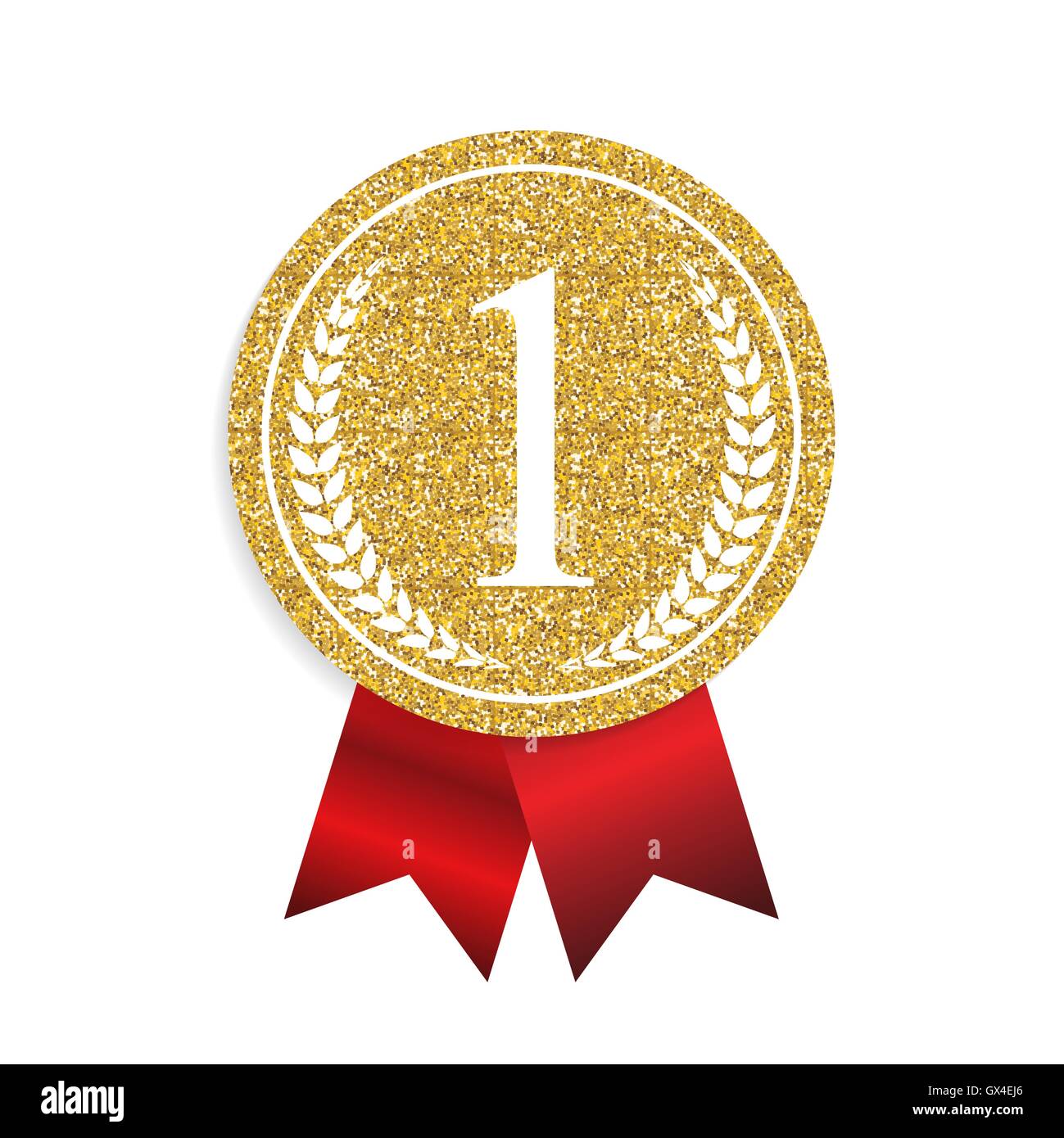 Art Golden Medal Icon Sign First Place. Vector Illustration Stock ...