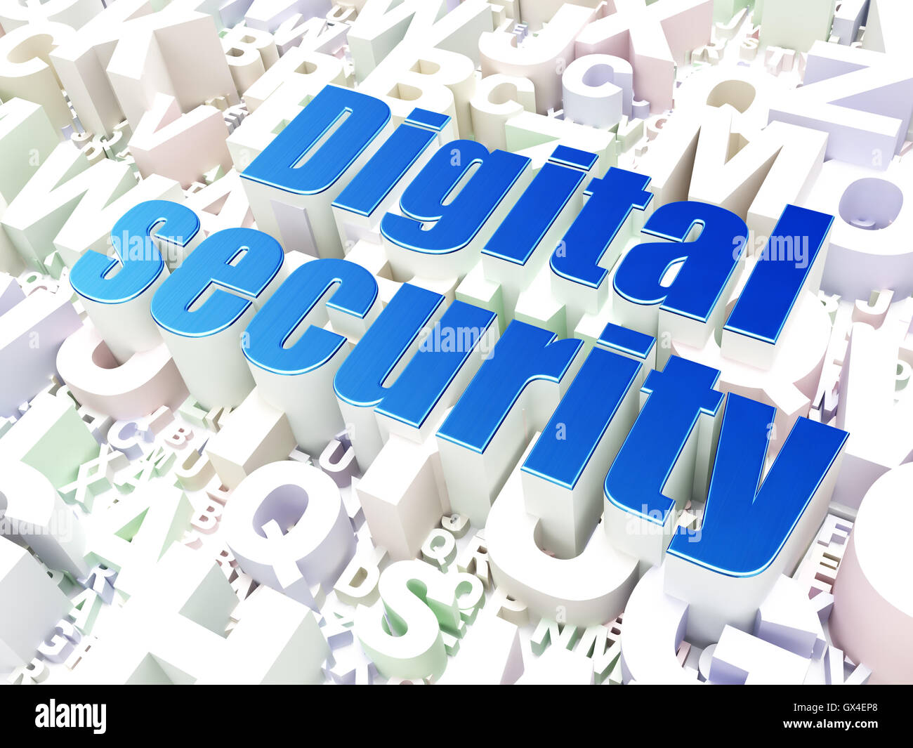 Protection concept: Digital Security on alphabet background Stock Photo ...