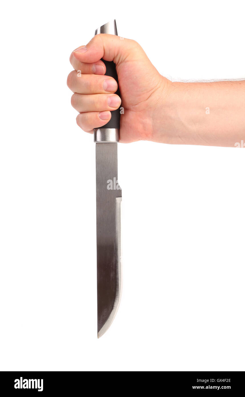 Woman big knife in hand hi-res stock photography and images - Alamy