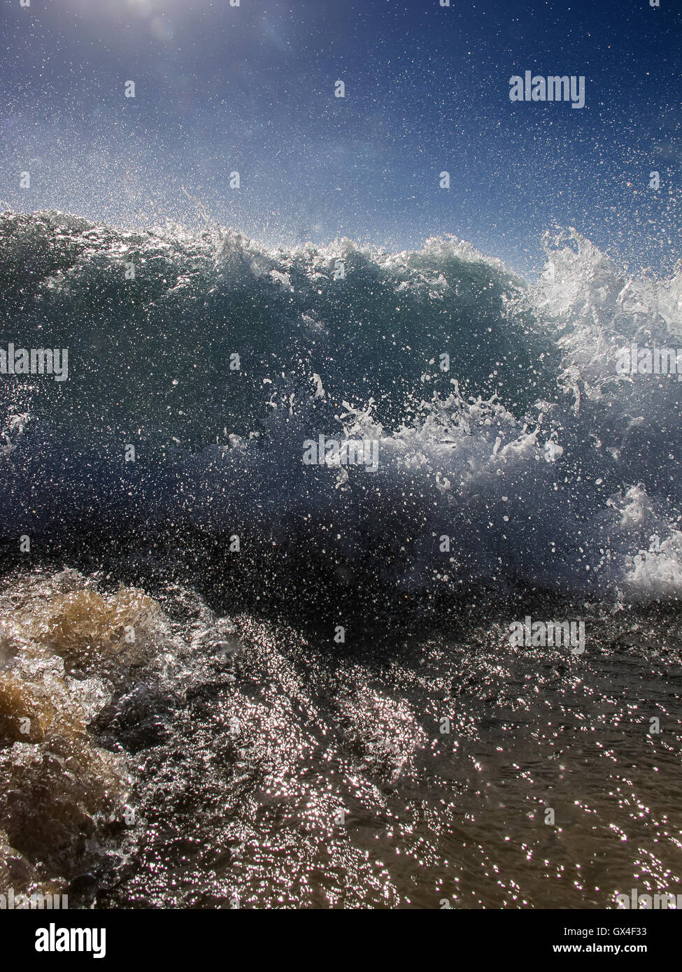 Tsunami wave crashing hi-res stock photography and images - Alamy